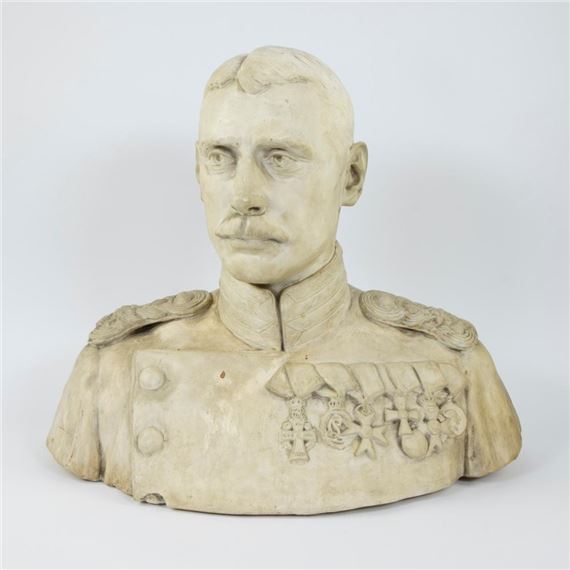 Carl Theodore Wegener | plaster bust of Christian X of Denmark (1912 ...