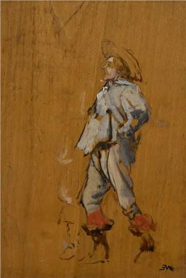 Jean-Louis-Ernest Meissonier | oil on panel Etude d'un cavalier | MutualArt