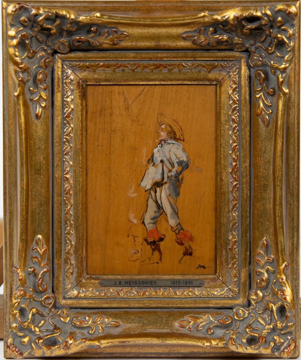 Jean-Louis-Ernest Meissonier | oil on panel Etude d'un cavalier | MutualArt