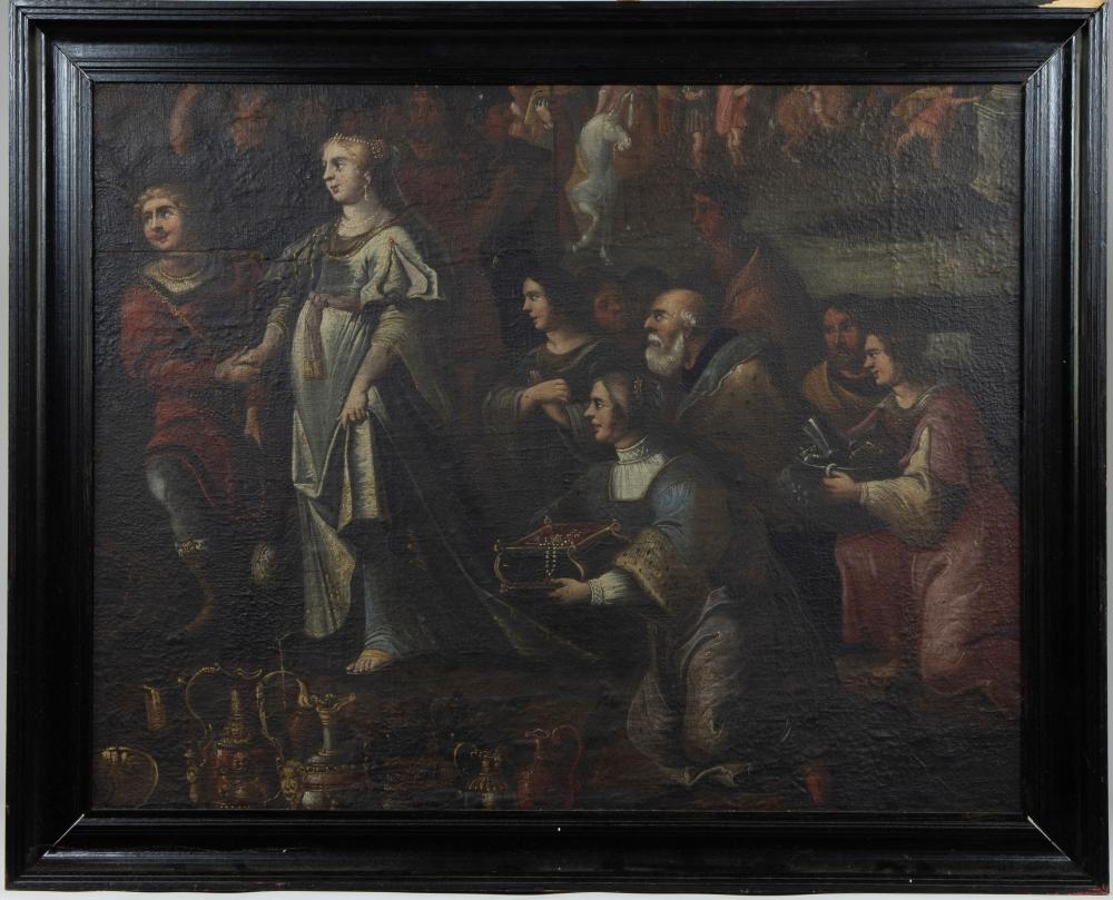 Flemish School 17th Century | 17th century oil on canvas marouffled on panel, Flemish school ...