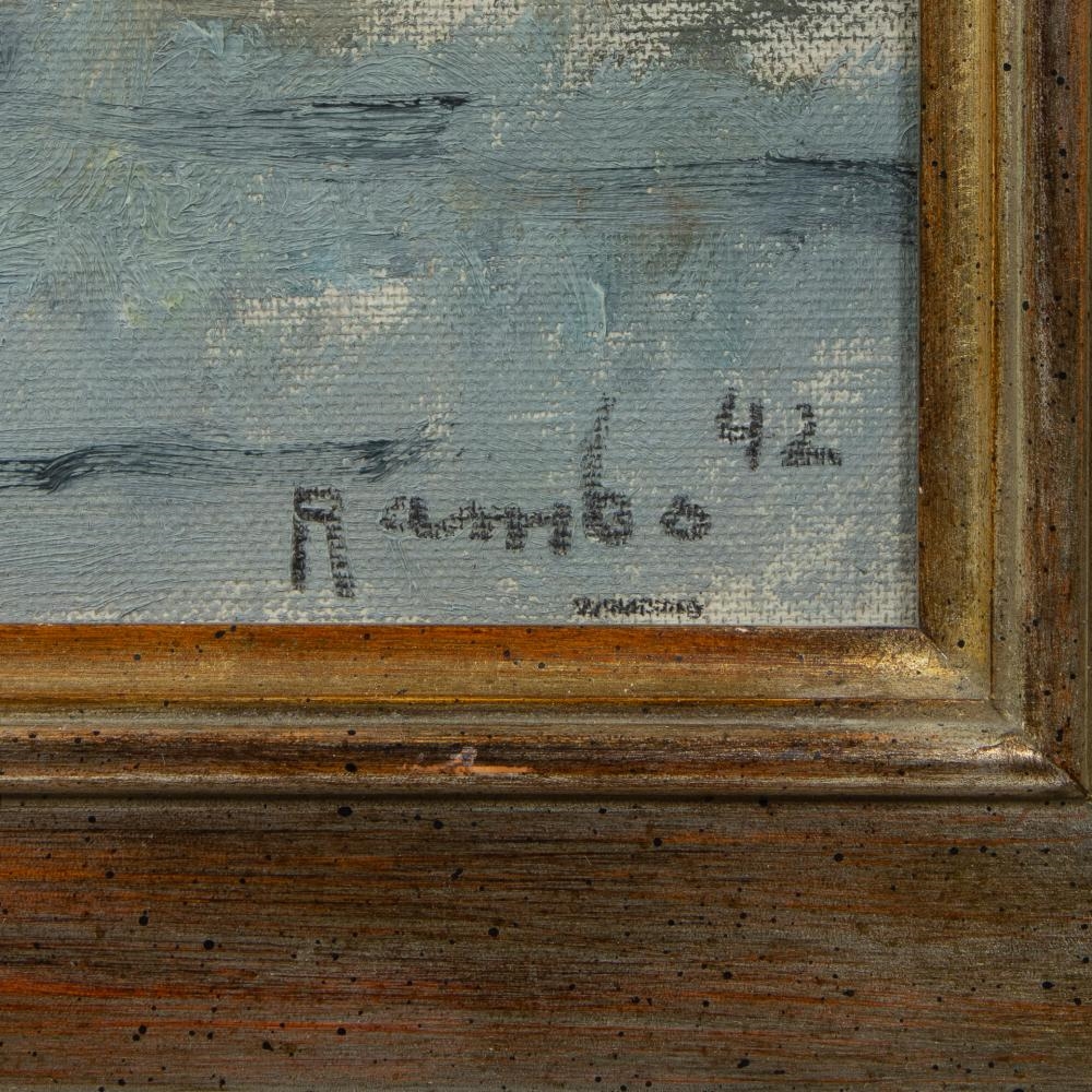 Jules Rambo | oil on canvas View of the Great Market Brussels (1942 ...