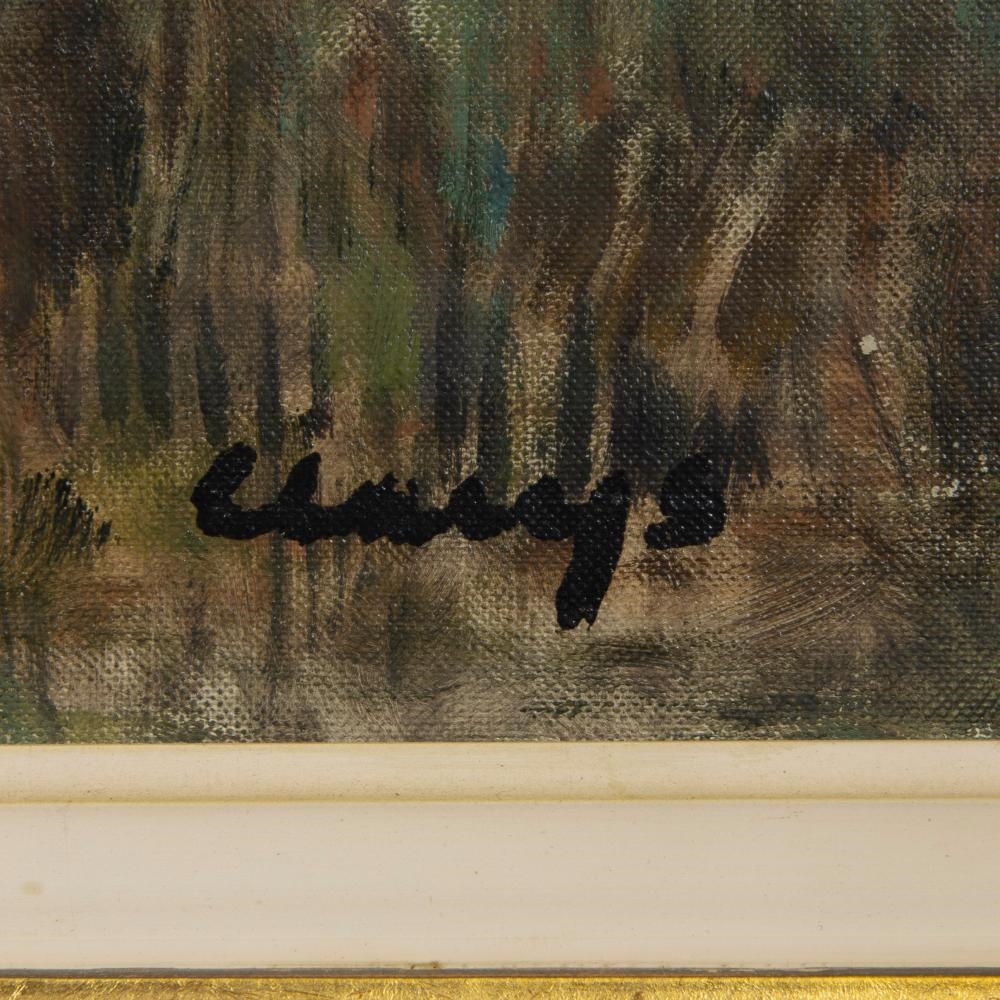 Albert Claeys | oil on panel Landscape with village | MutualArt