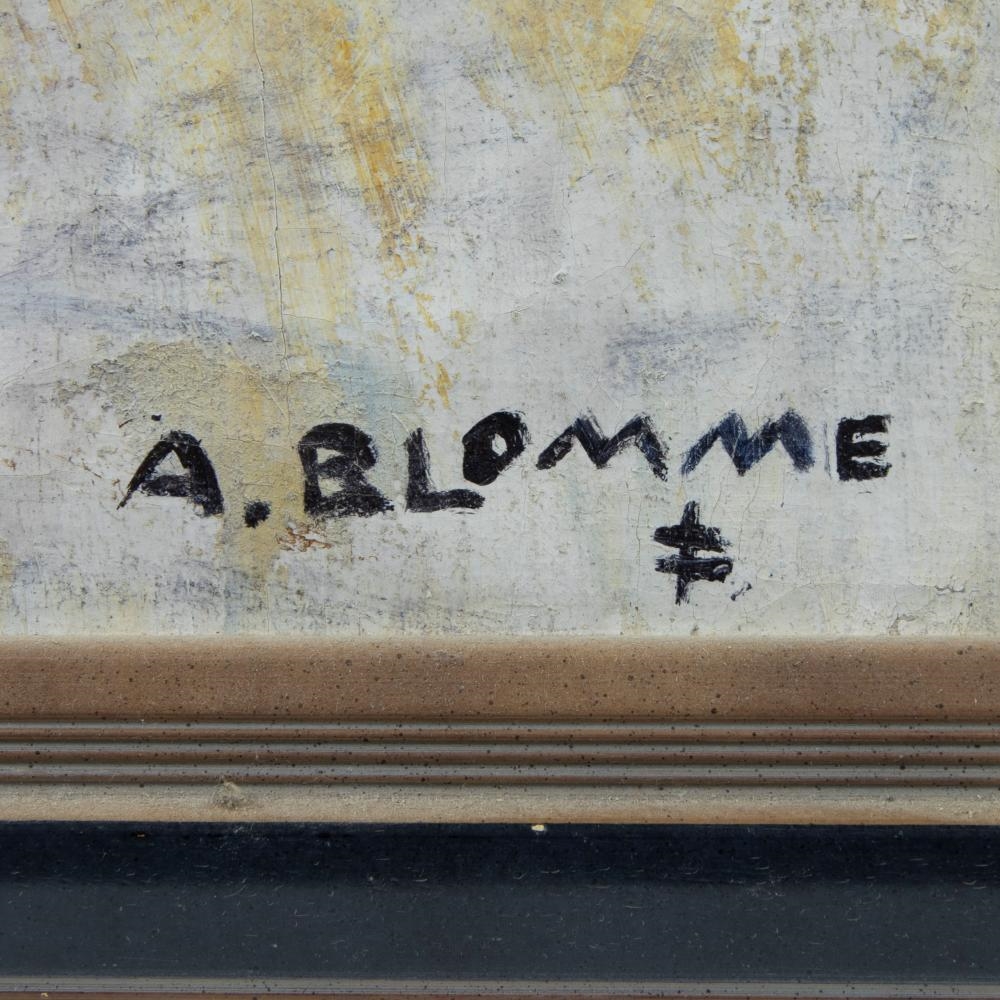 Alfons Blomme | oil on panel Beguinage | MutualArt