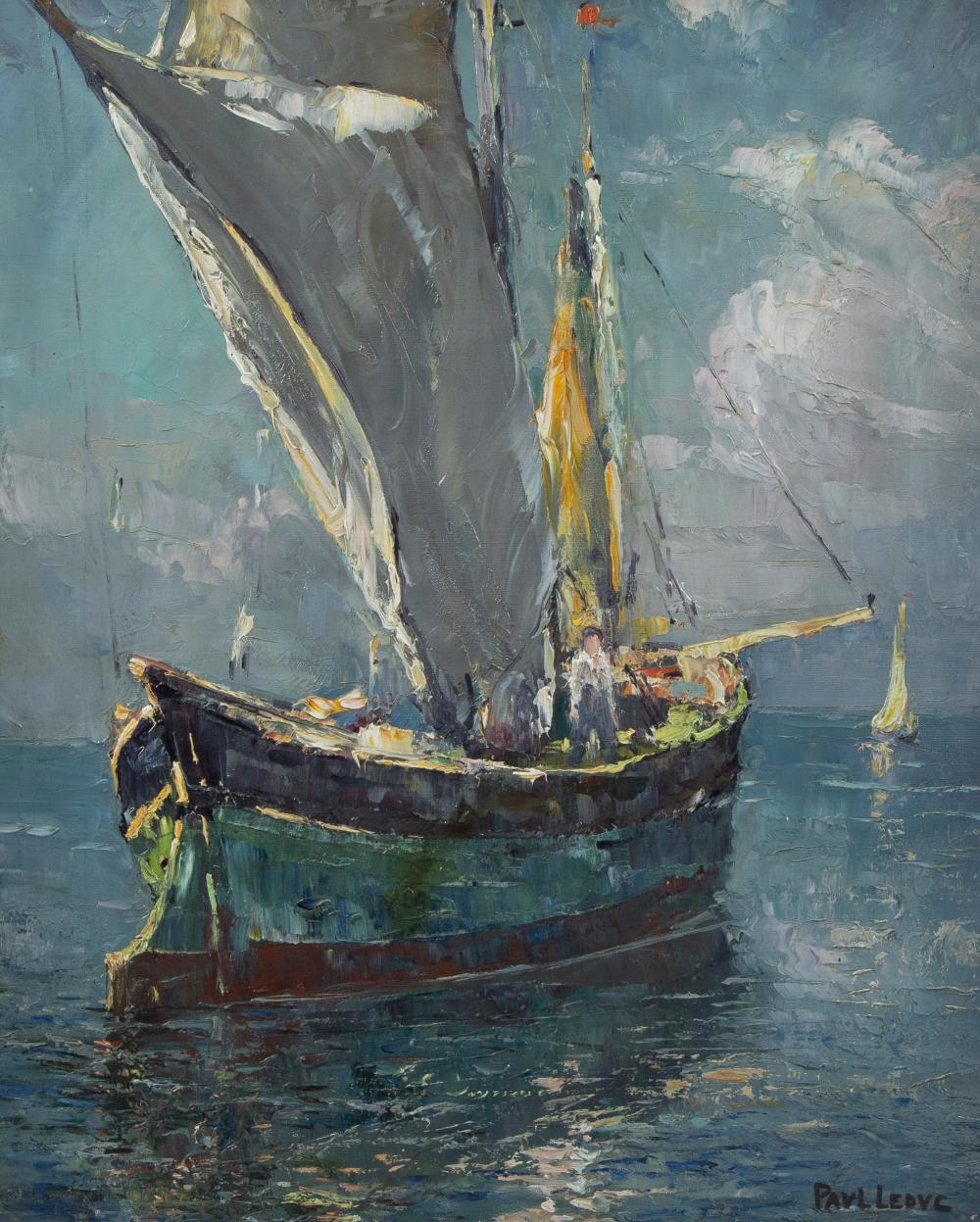 Paul Leduc | oil on canvas Voilier de pêche (1931) | MutualArt