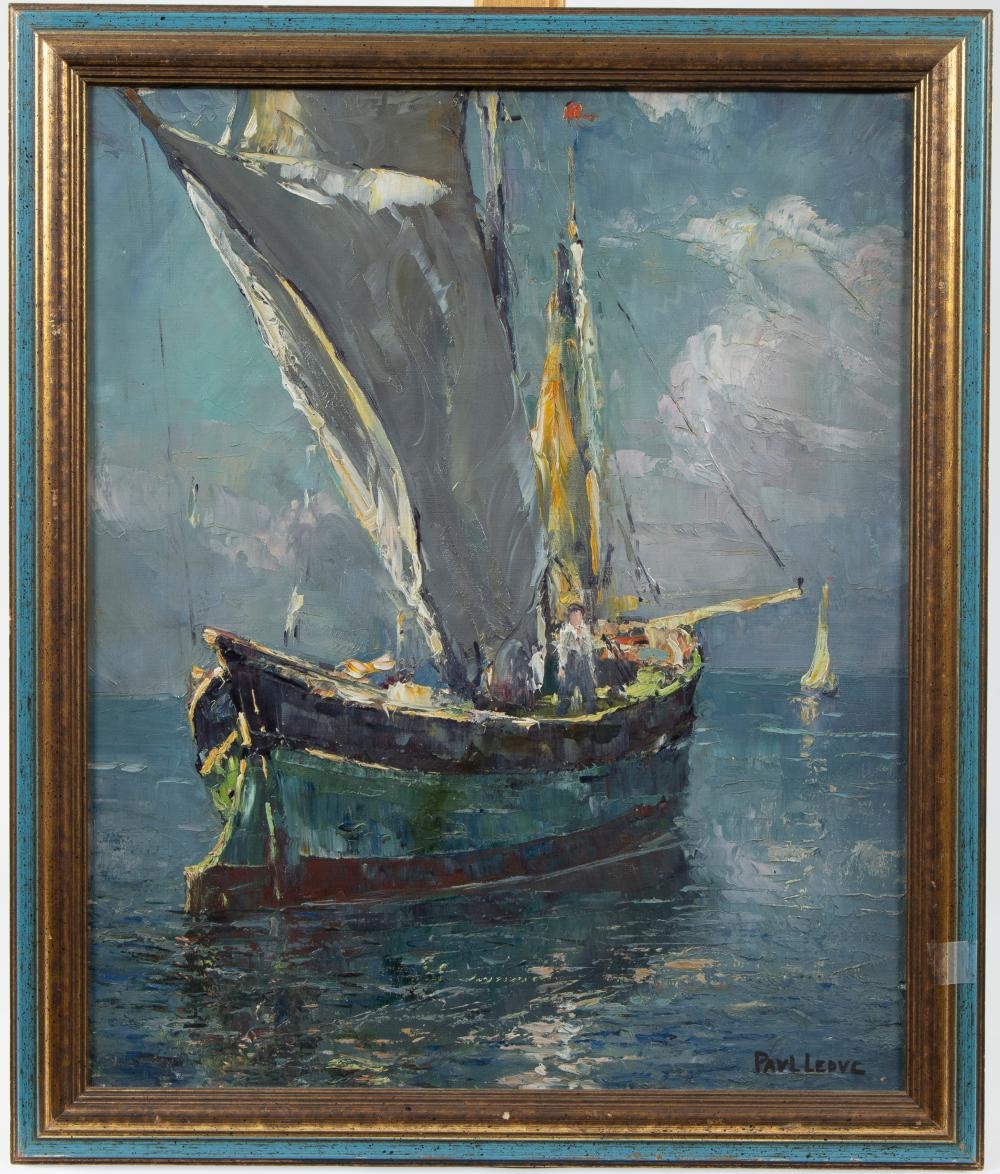 Paul Leduc | oil on canvas Voilier de pêche (1931) | MutualArt