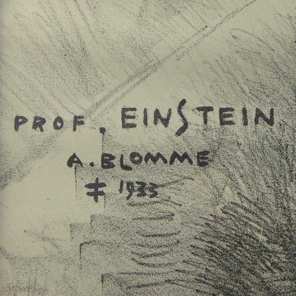 Alfons Blomme | charcoal drawing portrait Albert Einstein (1933 ...