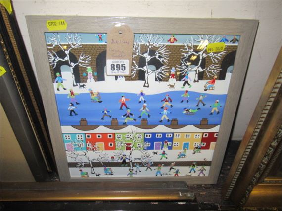 Gordon Barker | GORDON BARKER ORIGINAL STREET SCENE PICTURE | MutualArt