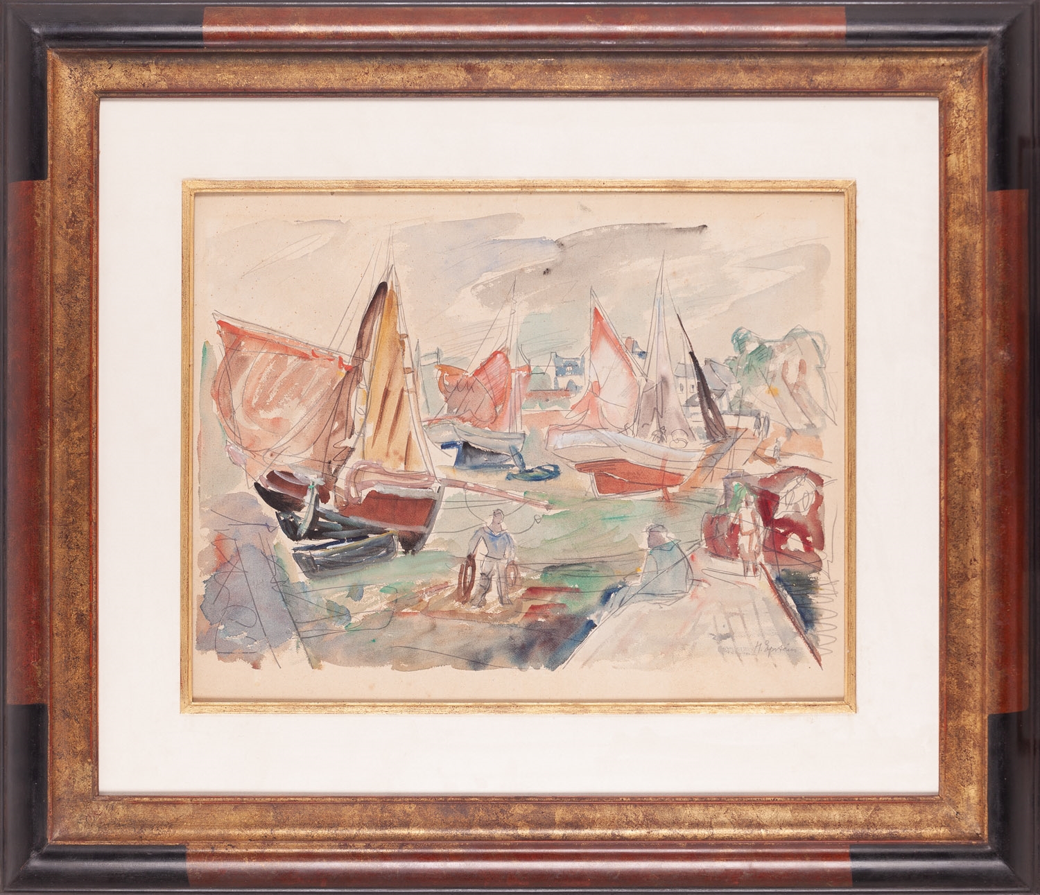 Henri Epstein | W porcie, około 1930 | MutualArt