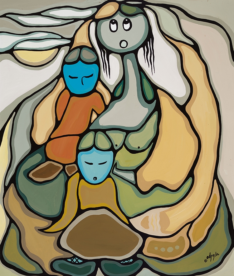 Daphne Odjig | Mother and Child (1975) | MutualArt