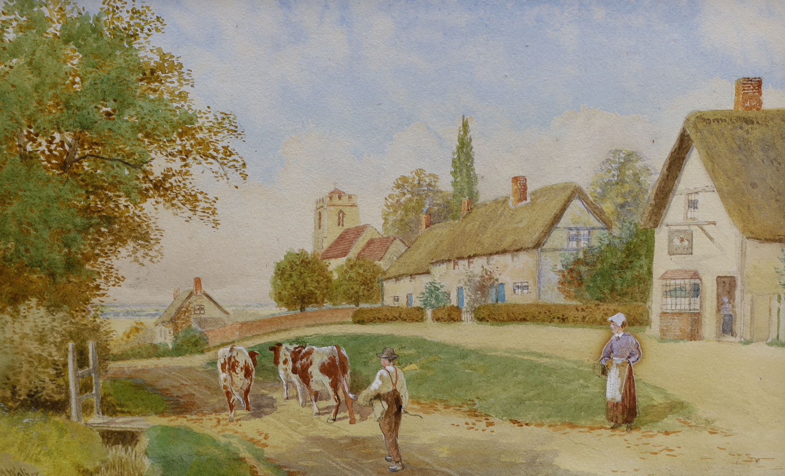 Robert Hollands Walker | village street scenes | MutualArt