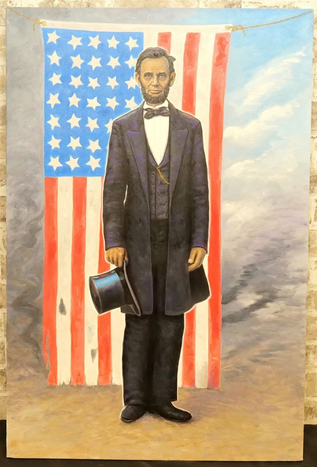 Glen Fortune Banse | Abraham Lincoln with the American Flag | MutualArt