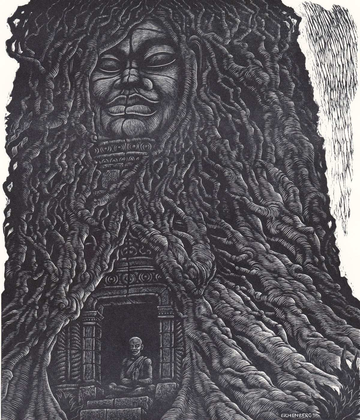 Fritz Eichenberg | Fritz Eichenberg Wood Engraving [Angkor Vat] AP ...