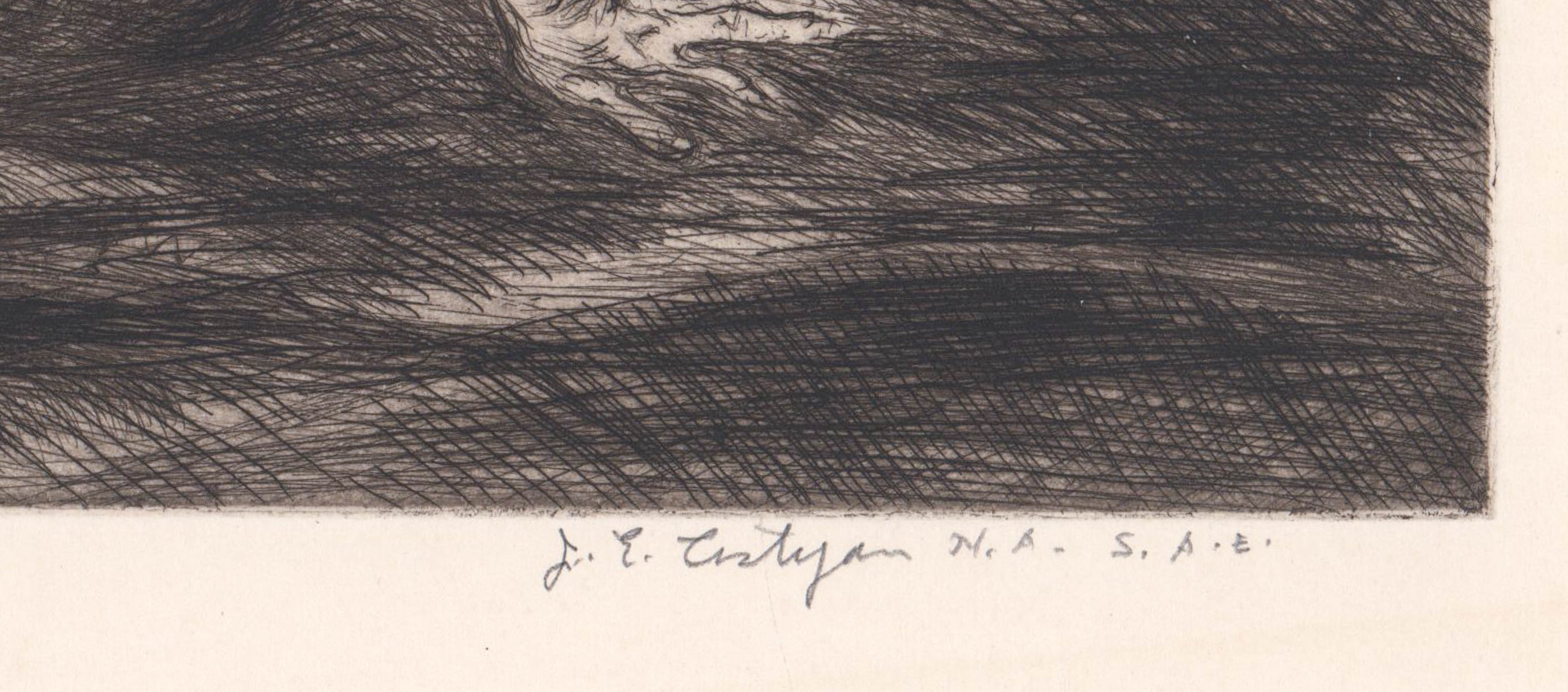 John Costigan | John Costigan Etching SIGNED [Family Farm] | MutualArt