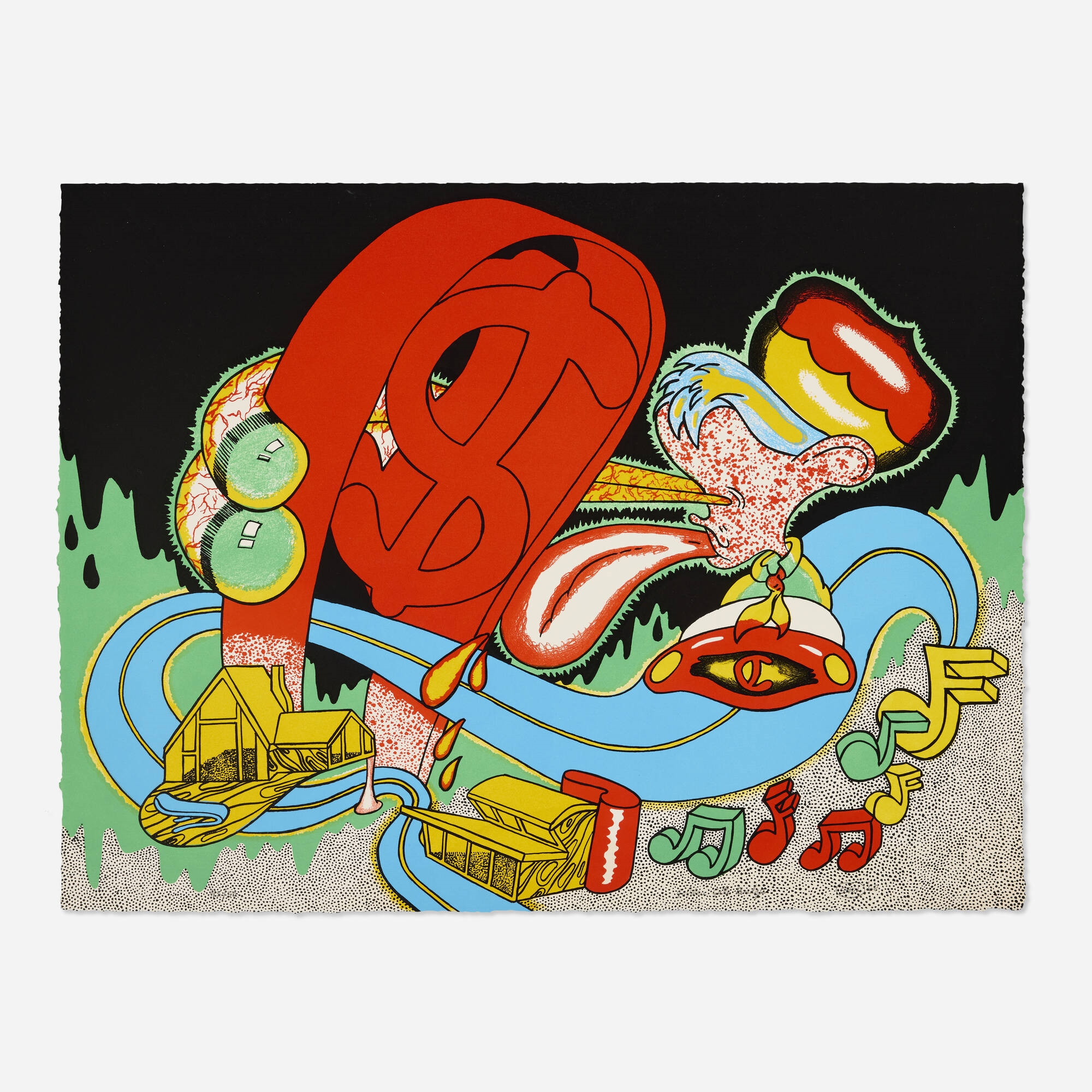 Peter Saul | Set of 11 Works: Angela | MutualArt