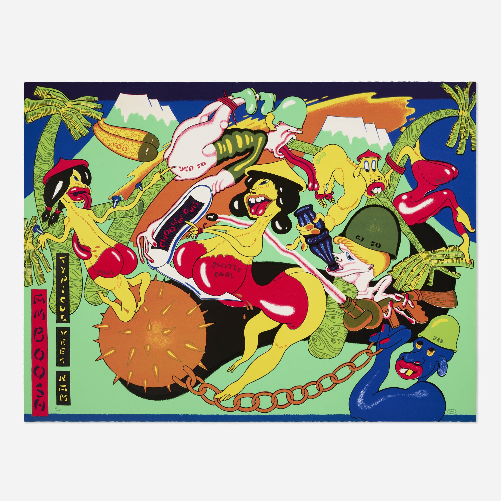 Peter Saul | Set of 11 Works: Angela | MutualArt