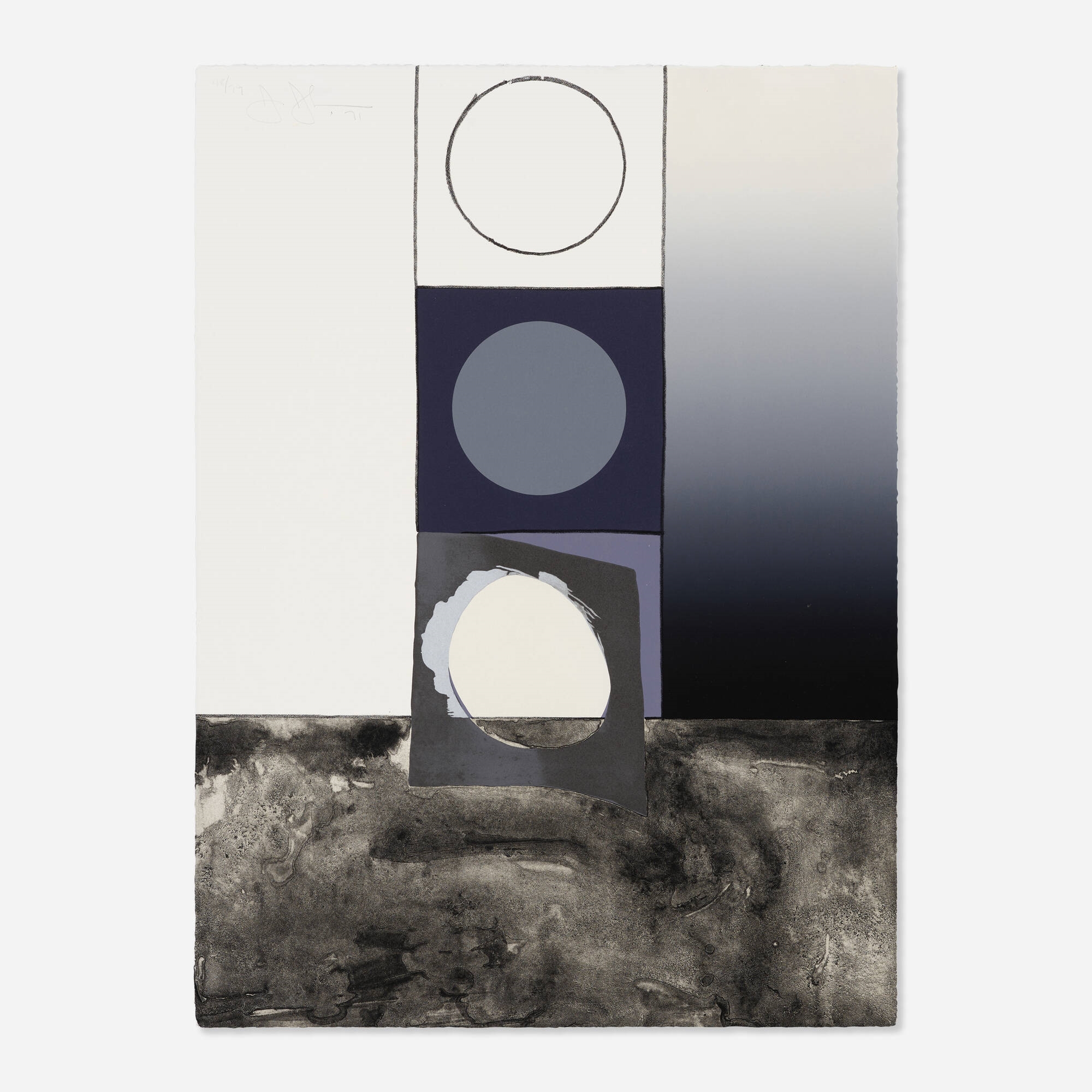 Jasper Johns | Bent Stencil (from the Fragment-According to What series ...