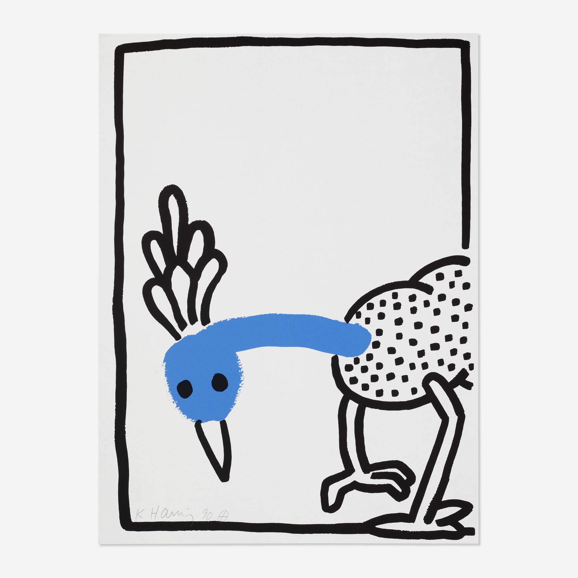 Keith Haring | Plate 8 (from The Story of Red and Blue portfolio) (1990 ...