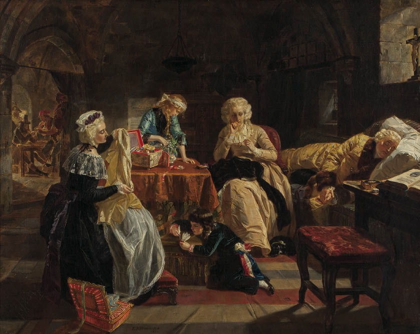 Edward Matthew Ward | Marie Antoinette and Louis XVI in the Bastille ...