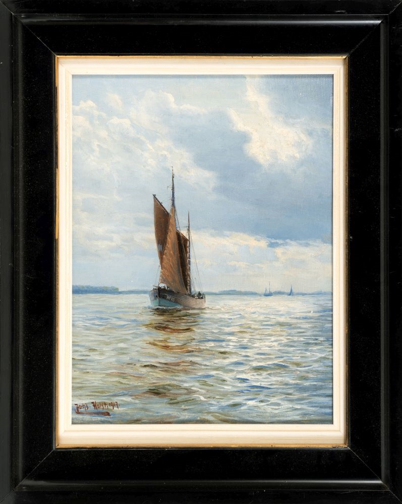 Johannes Holst | Fishing Boat (1917) | MutualArt