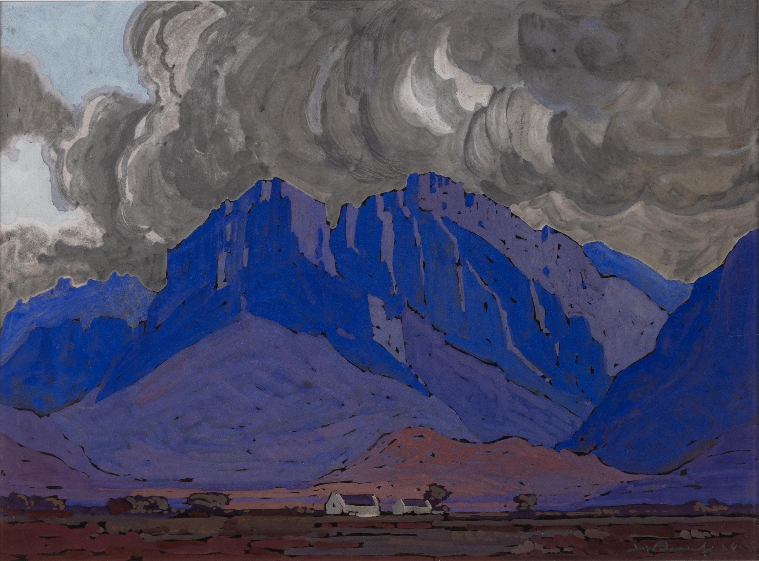 Jacob Hendrik Pierneef | CAPE MOUNTAIN LANDSCAPE (1928) | MutualArt