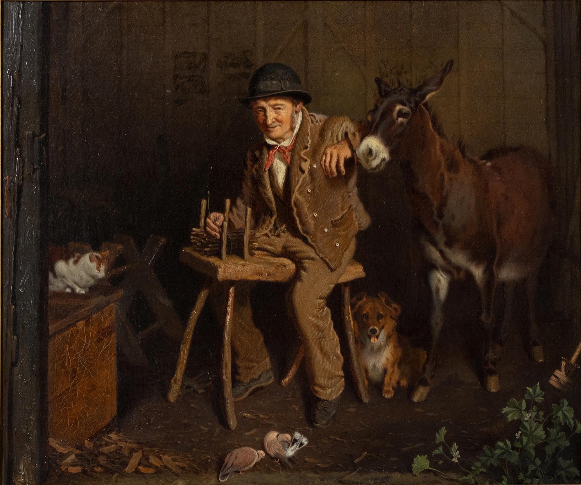 Charles Burton Barber | Only a Shower (1884) | MutualArt