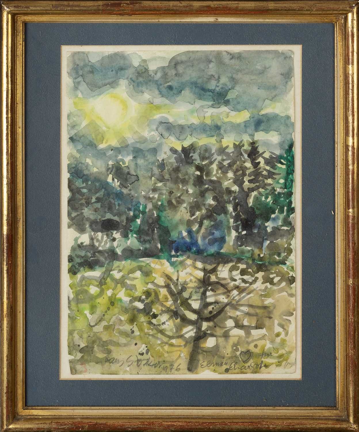 Hans Stocker | 22 x 32cm; and a watercolour by the same artist (2 ...
