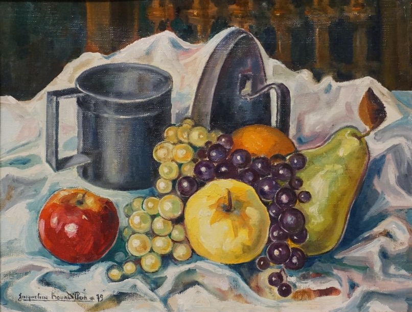 Jacqueline Bourdillon | Nature morte aux fruits (1979) | MutualArt