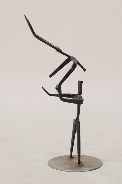 John Folk | 6 John Folk Metal Folk Art Sculptures | MutualArt