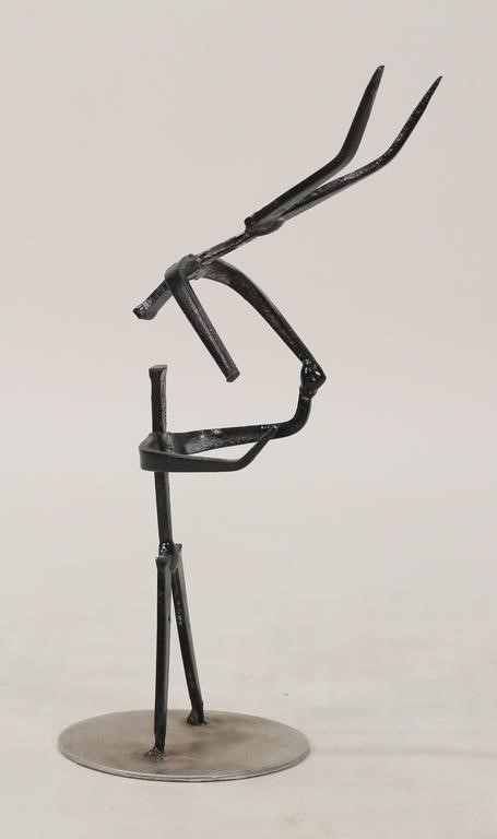 John Folk | 6 John Folk Metal Folk Art Sculptures | MutualArt