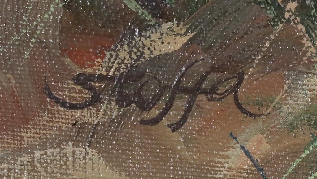 Michael Stoffa | Michael Stoffa Oil on Canvas Stairs | MutualArt