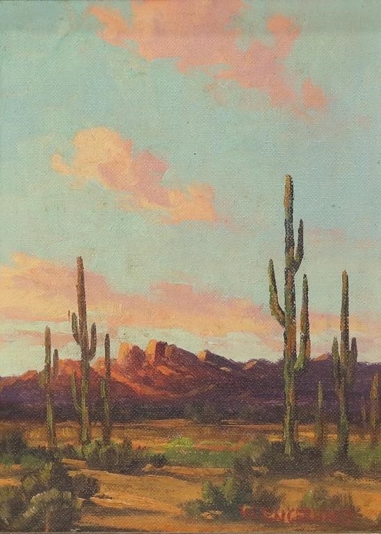 Walter Albert Engelhardt | Walter Engelhardt 2 Western Oils on Board ...