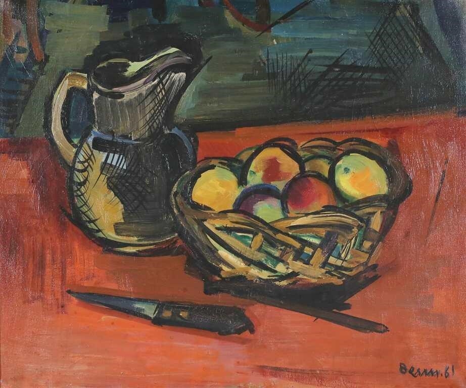 Ben Benn | Ben Benn Oil on Canvas Still Life With Knife (1961) | MutualArt