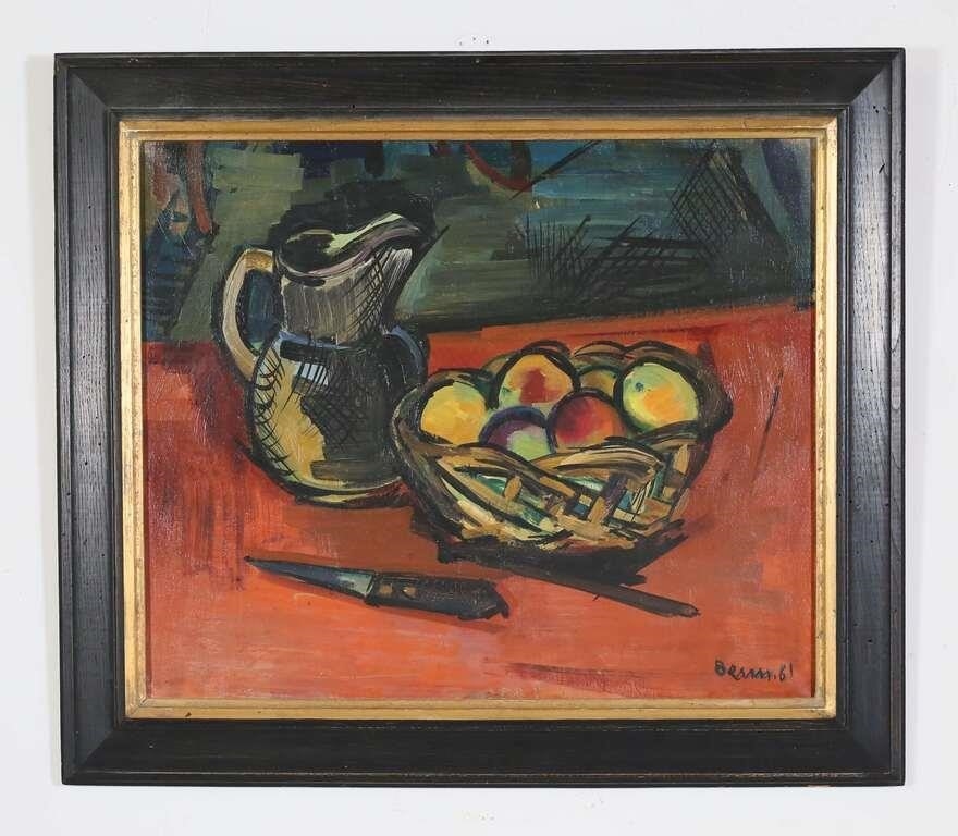 Ben Benn | Ben Benn Oil on Canvas Still Life With Knife (1961) | MutualArt