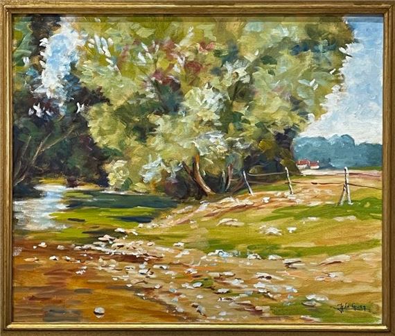 Jean Marie le Guen | JEAN LE GUEN Bord de Seine en Côte d'Or Toile ...