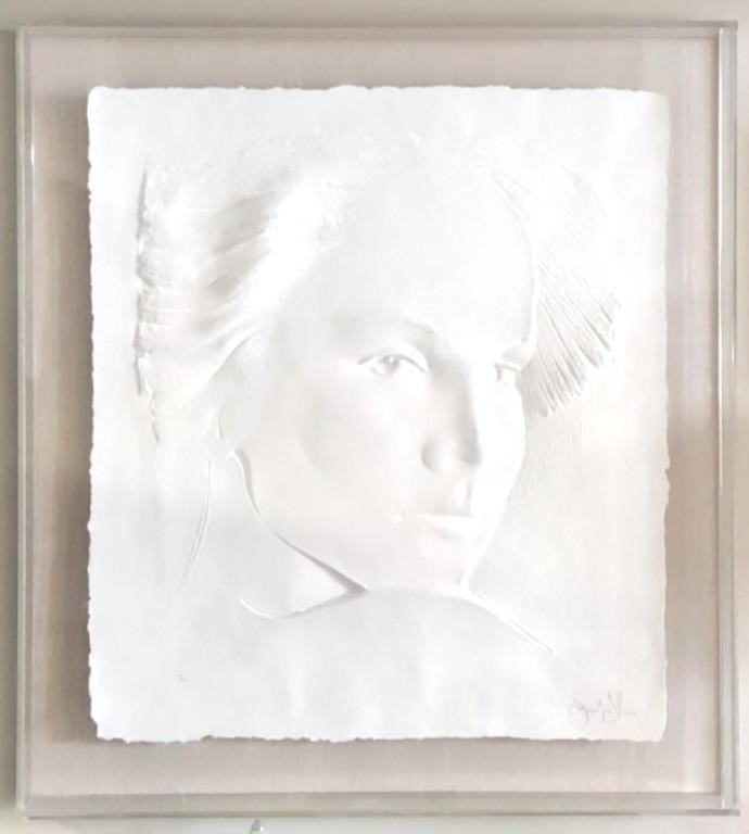 Frank Gallo | Frank Gallo Embossed Cast Paper Sculpture in | MutualArt