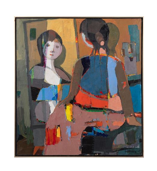 Stefan Lokos | STEFAN LOKOS, MODERN REFLECTION OF A WOMAN, O/C (Circa ...