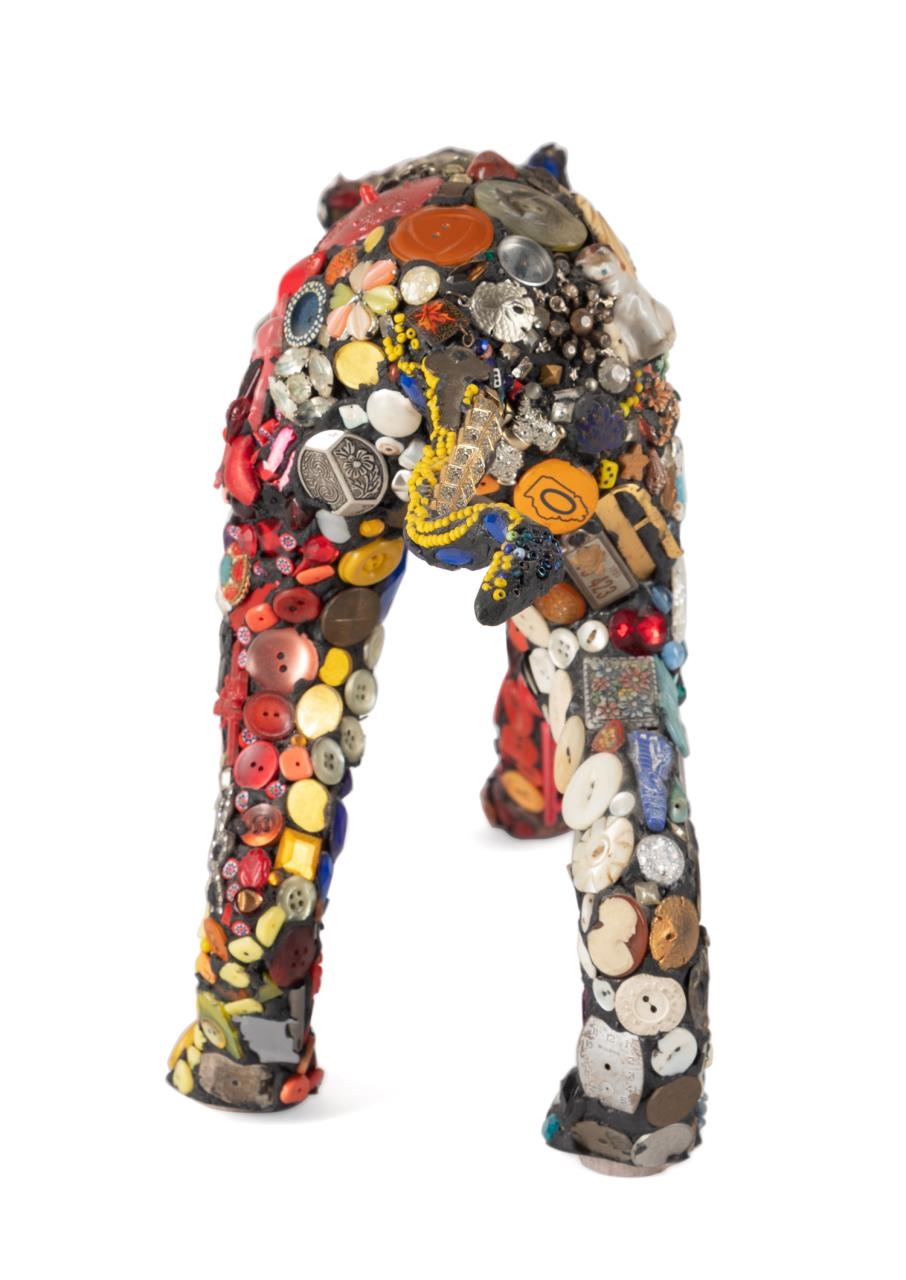 Mary Engel | MARY ENGEL CROUCHING DOG FOUND OBJECTS SCULPTURE | MutualArt