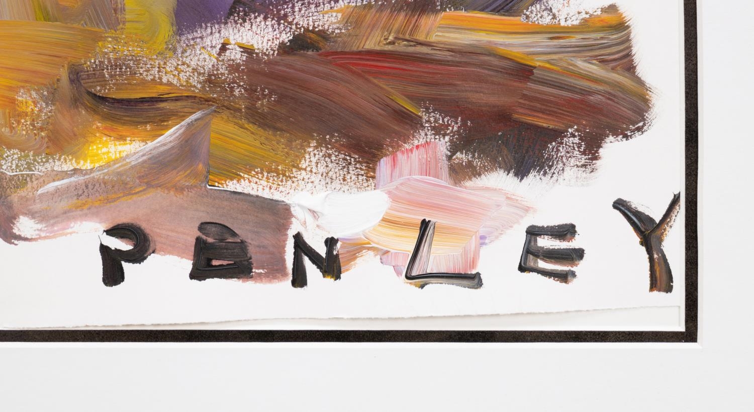 Steve Penley | STEVE PENLEY, 'JESUS', MODERN ACRYLIC ON PAPER | MutualArt