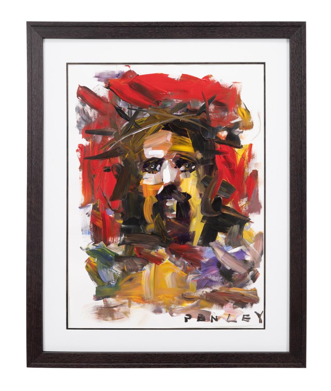 Steve Penley | STEVE PENLEY, 'JESUS', MODERN ACRYLIC ON PAPER | MutualArt