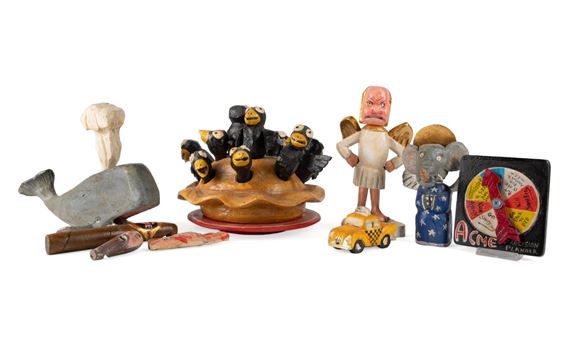 Connie Roberts | NINE CONNIE ROBERTS FOLK ART SCULPTURES WHISTLES (1996 ...