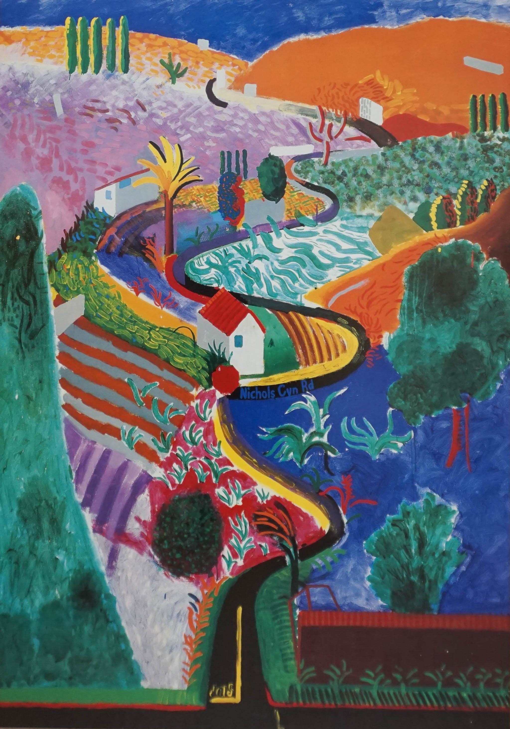 David Hockney | Nichols Canyon III (2017) | MutualArt