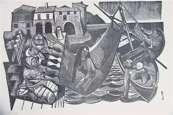 Jamar Michel | Pêche miraculeuse (1911) | MutualArt