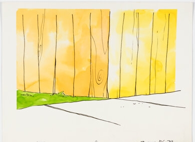 Jim Davis | Garfield and Friends Fence Production Background | MutualArt