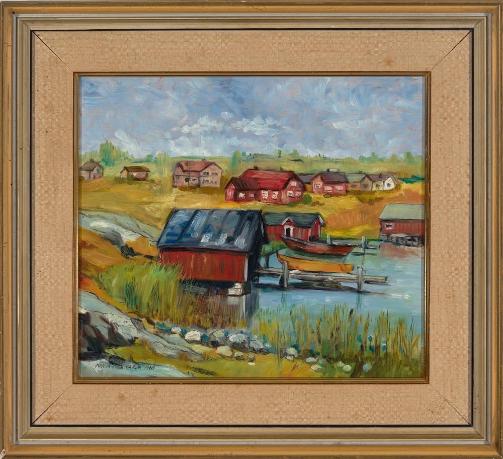 Marja-Lisa Vaaja | Village and Jetty, 1969 (1969) | MutualArt