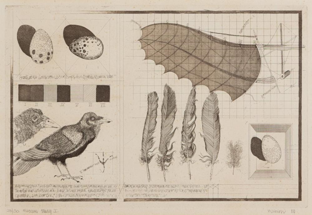 Madeleine Winch | Madeleine Winch Museum Study I etching 1980 edition ...