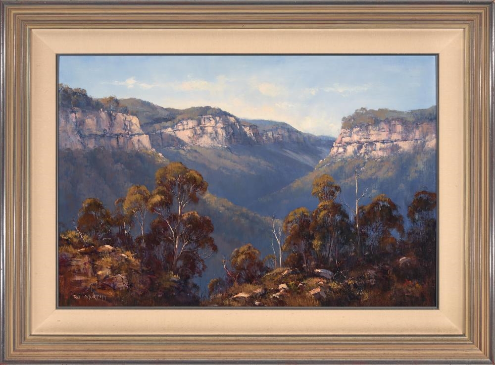 Pat Murphy | Sunlit Cliff Faces, Majestic Jamieson Valley, Blue ...