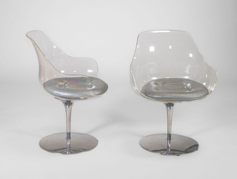 Erwine & Estelle Laverne | Pair of Champagne chairs | MutualArt