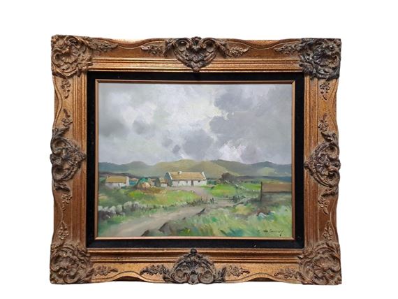 Tom Grealey | Mountain and Cottage | MutualArt