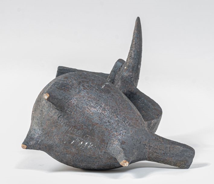 Dominique Pouchain | Large sculpture of a bull Stoneware glazed in ...