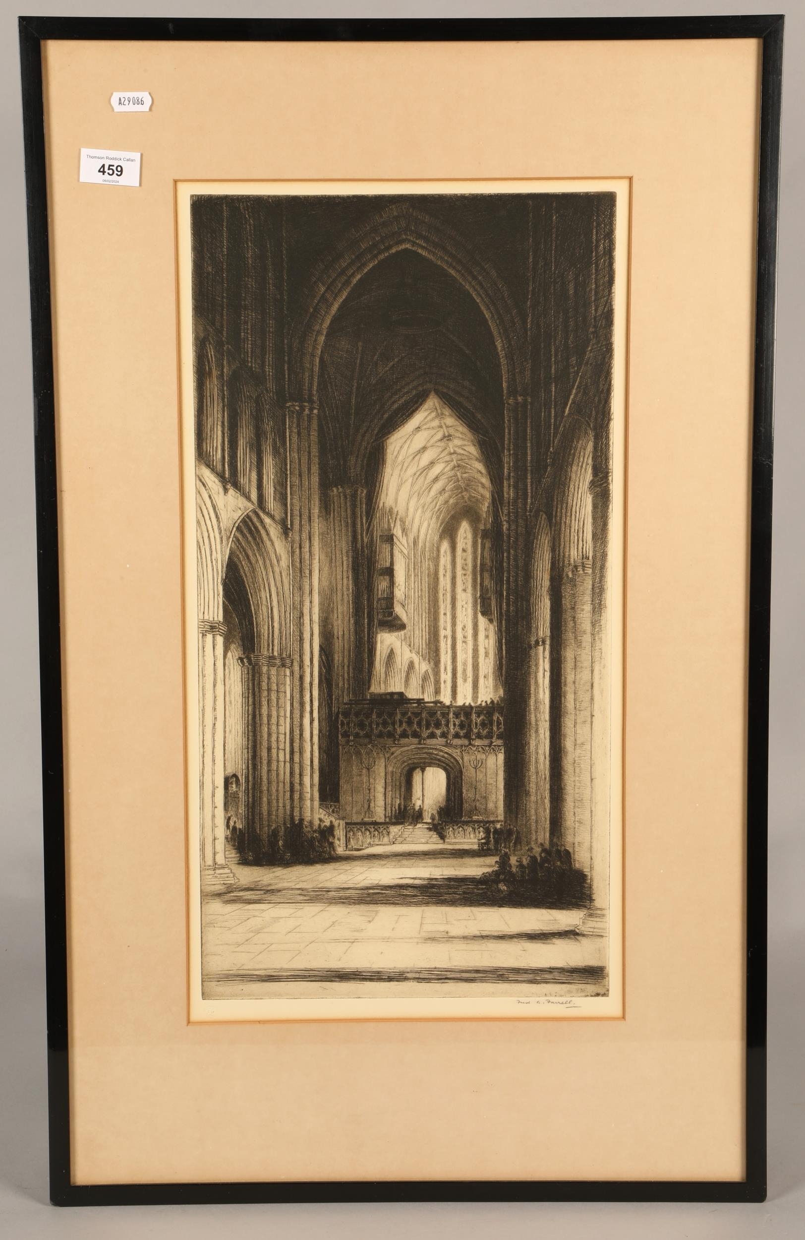 Frederick Arthur‏ Farrell | 'Glasgow Cathedral' (1956) | MutualArt